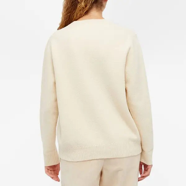 JIL SANDER Crewneck Knitted Jumper - Nude