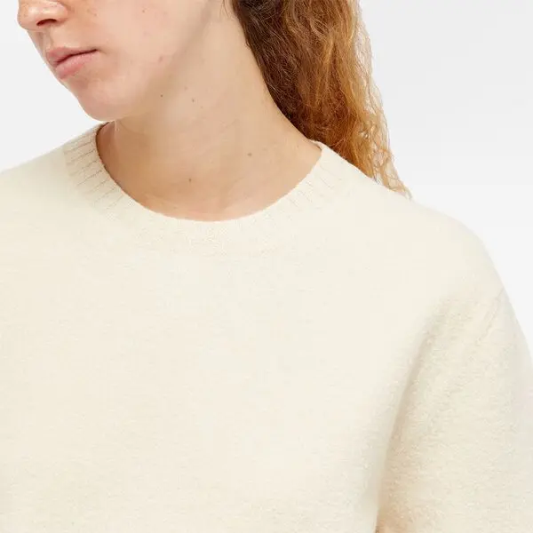 JIL SANDER Crewneck Knitted Jumper - Nude