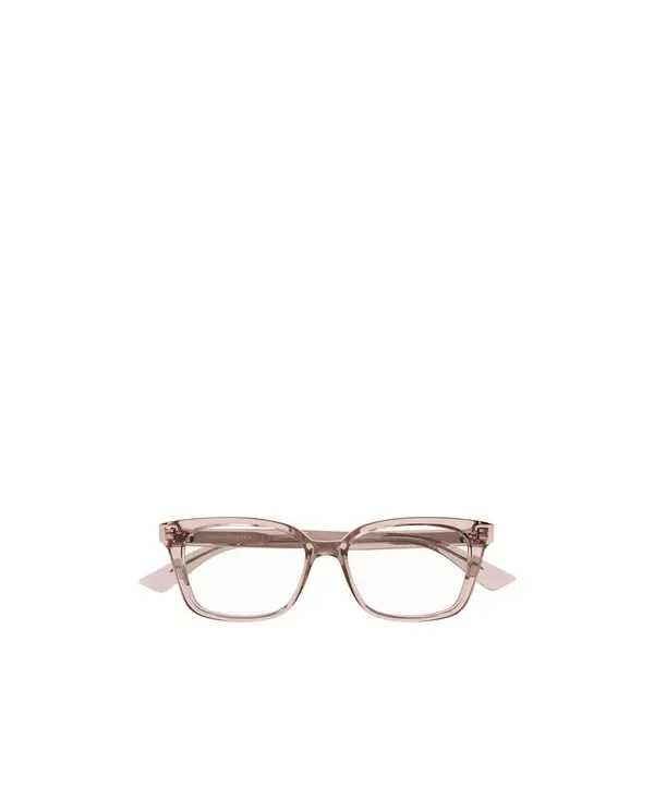 Alexander McQueen Square Frame Eyeglasses - Nude