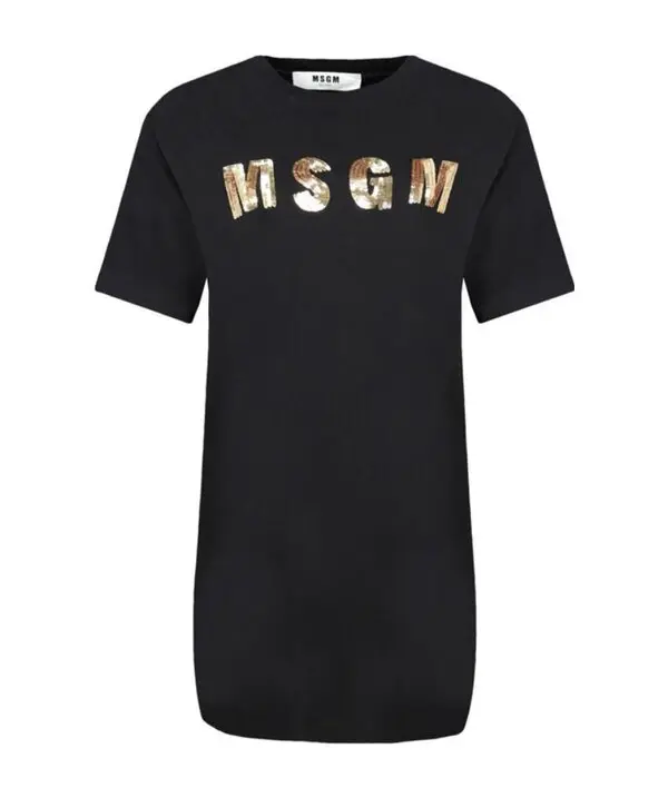 MSGM Logo Dress - Black