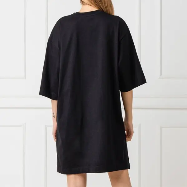 MSGM Sequin Logo T-shirt Dress