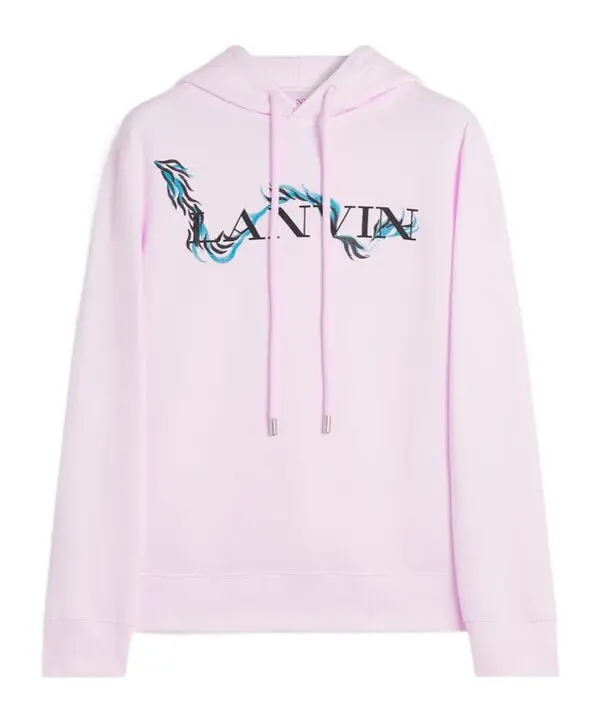 LANVIN Dragon Print Logo Hoodie