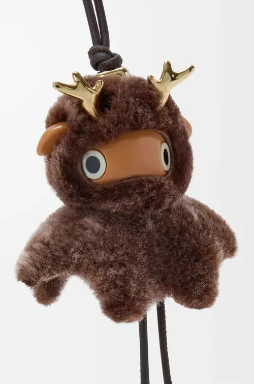 Loewe Fawnie Shearling Charm