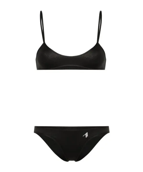 Attico Logo Printed Bikini Set - Black