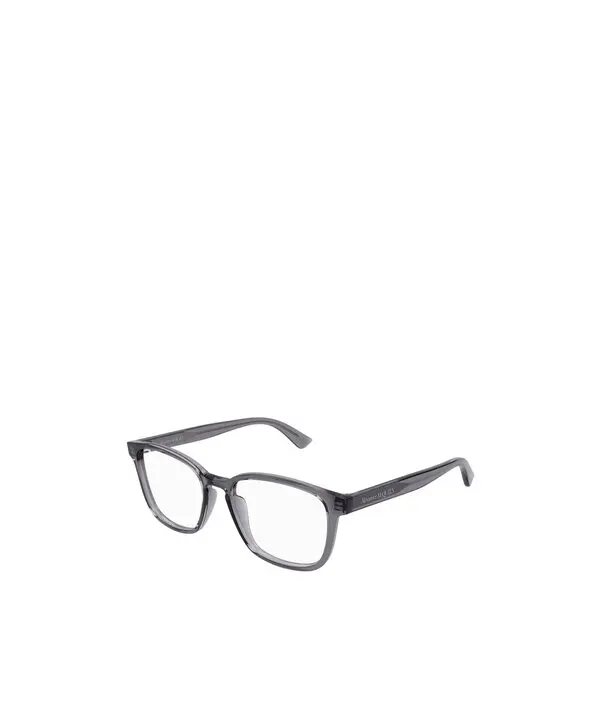 Alexander McQueen Square Frame Eyeglasses - Gray