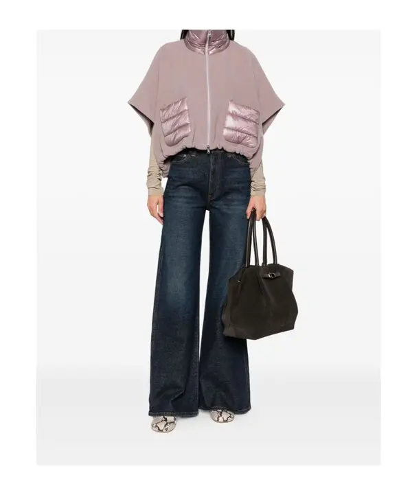 Herno Quilted Pocket Fleece Jacket - Nude