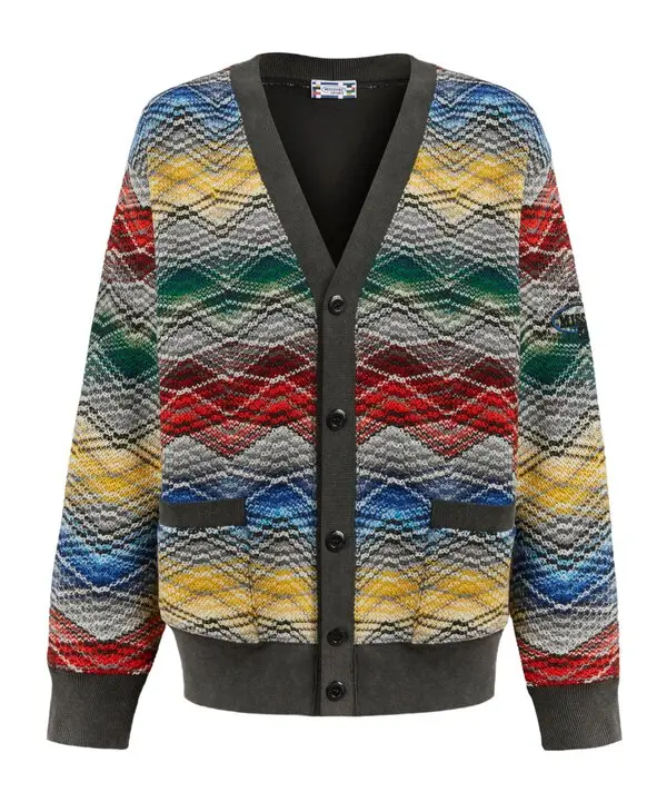 Missoni Zigzag V-neck Cardigan - Black