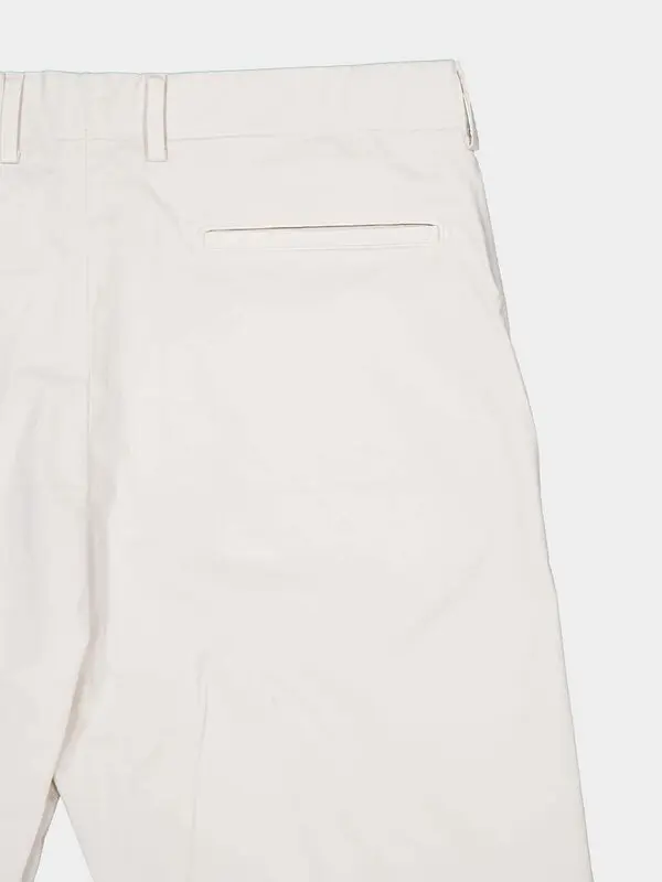 Boglioli Tailored Straight Leg Trousers - White