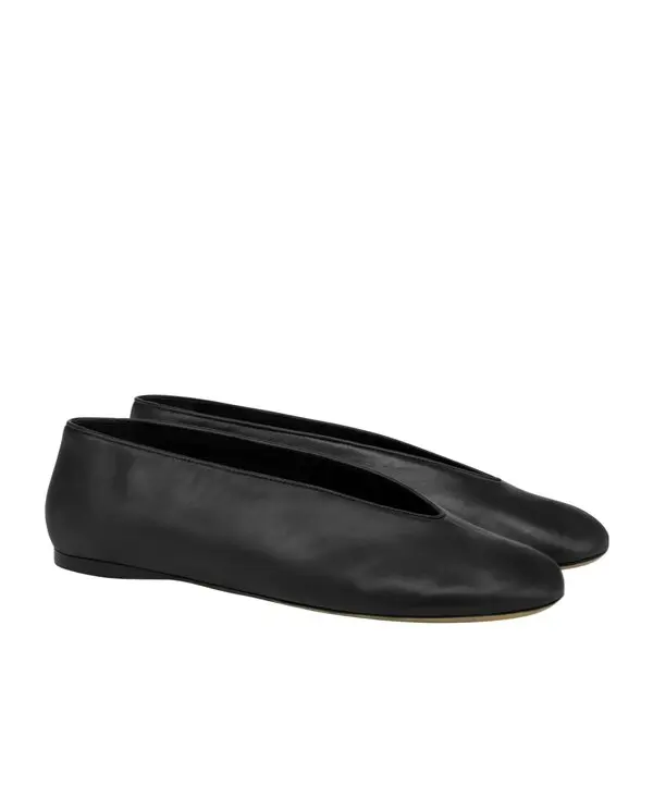 Moschino Almond Toe Ballerina Flats