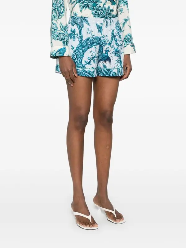 F.R.S FOR RESTLESS SLEEPERS Printed Shorts With Piping Trim