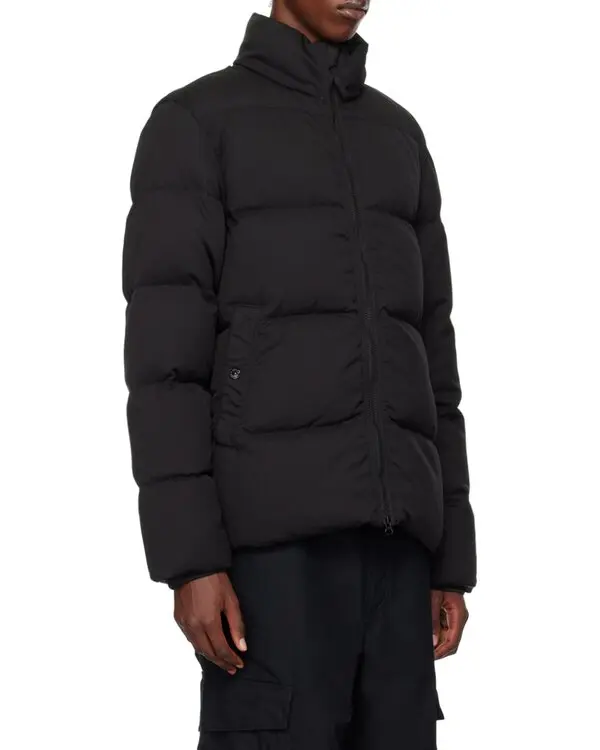 Stone Island Zipped Padded Jacket With Logo Patch