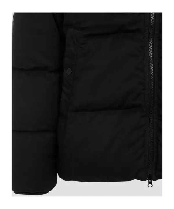Stone Island Zipped Padded Jacket With Logo Patch