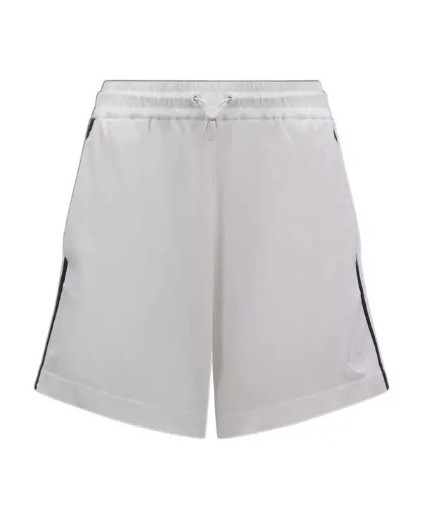Moncler Logo Jacquard Ribbon Shorts - White