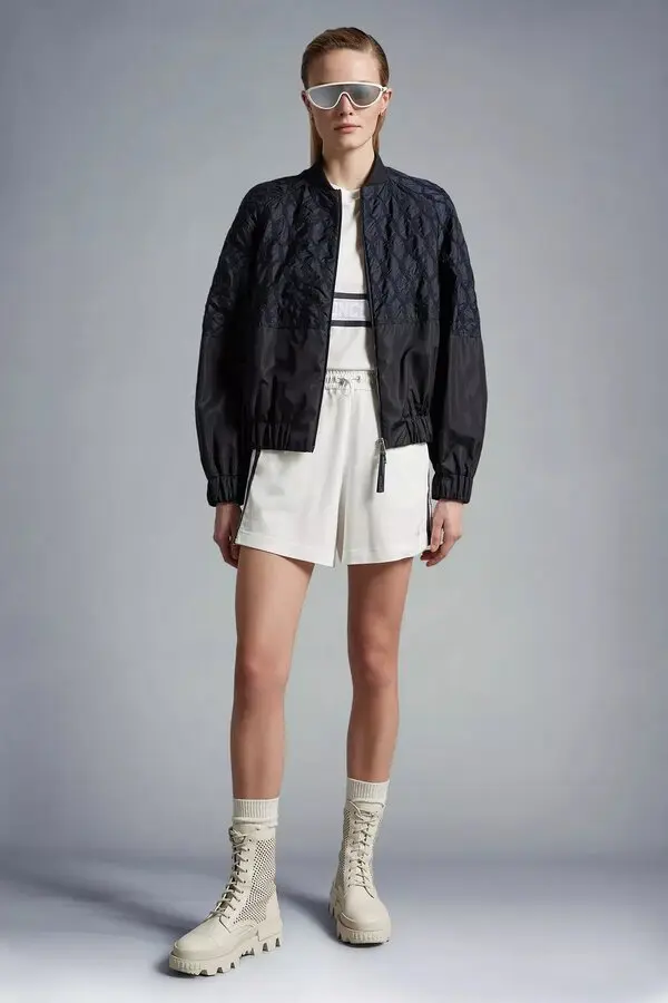 Moncler Logo Jacquard Ribbon Shorts