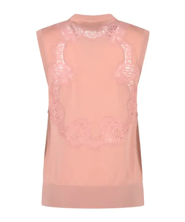 Dolce & Gabbana Lace Detailed Knitted Vest