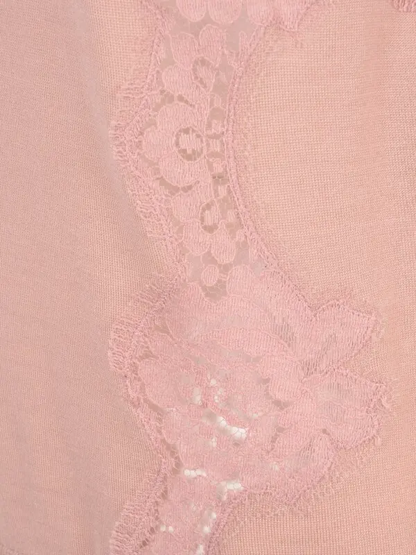 Dolce & Gabbana Lace Detailed Knitted Vest