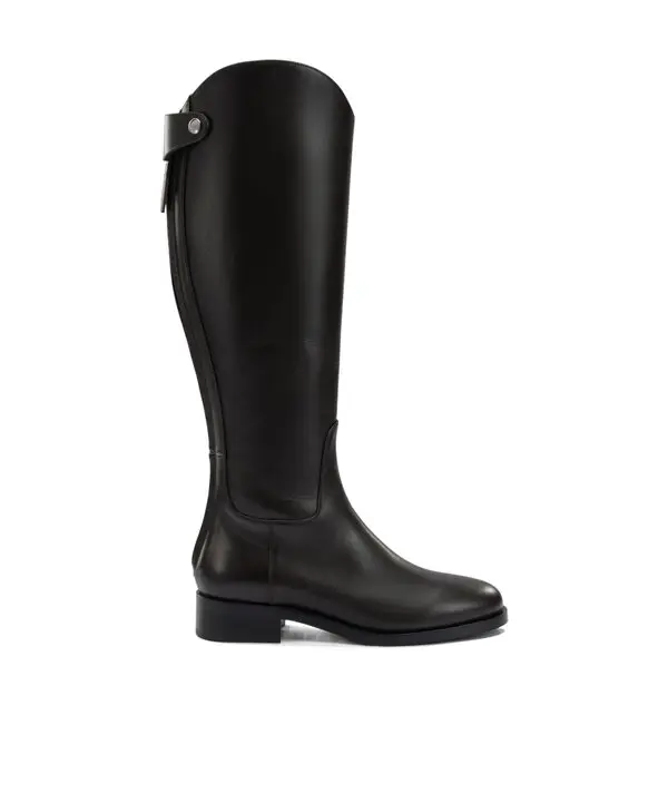AeydĒ Hector Leather Knee High Boots - Black