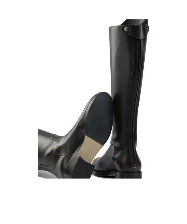 AeydĒ Hector Leather Knee High Boots - Black