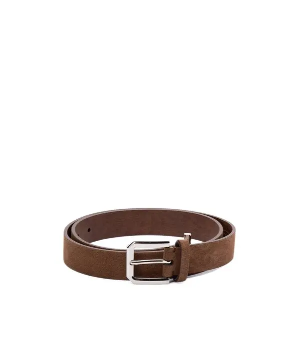 Brunello Cucinelli Classic Buckle Belt - Maroon