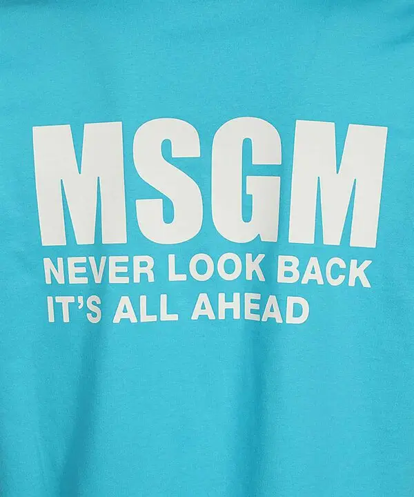 MSGM Logo Printed Crewneck T-shirt