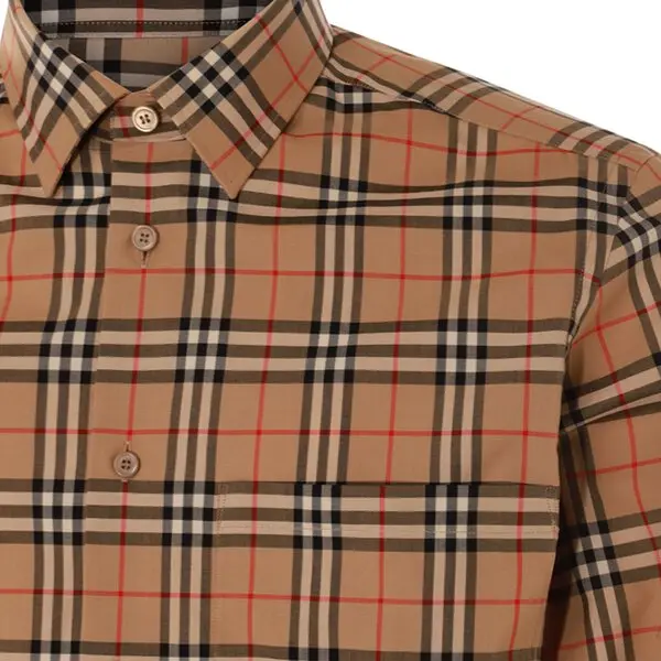 Burberry Long Sleeved Checked Buttoned Shirt