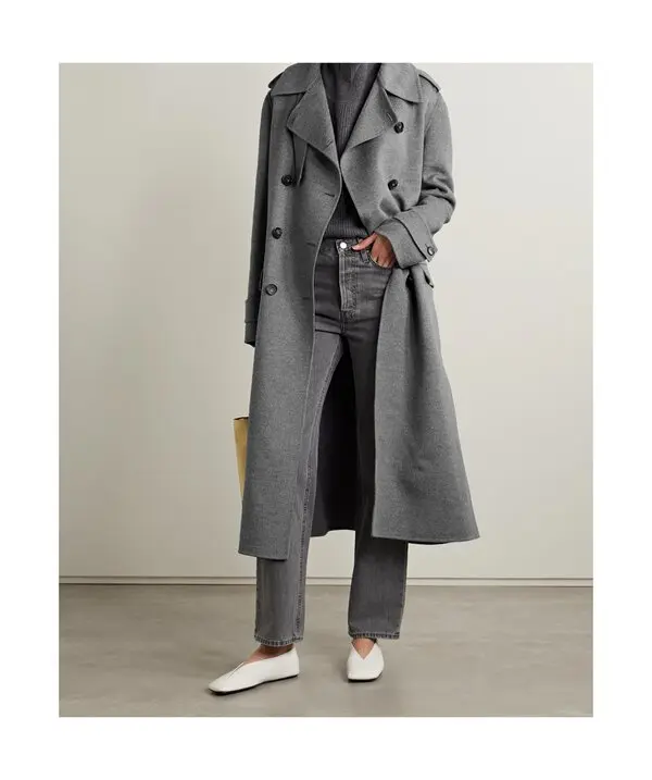 Stella McCartney Double-breasted Wool Trench Coat