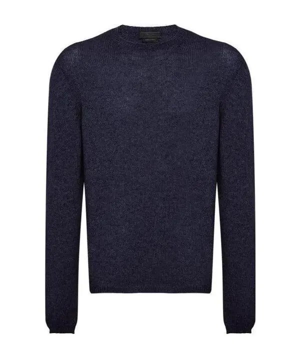 Prada Cashmere Crew-neck Sweater - Blue