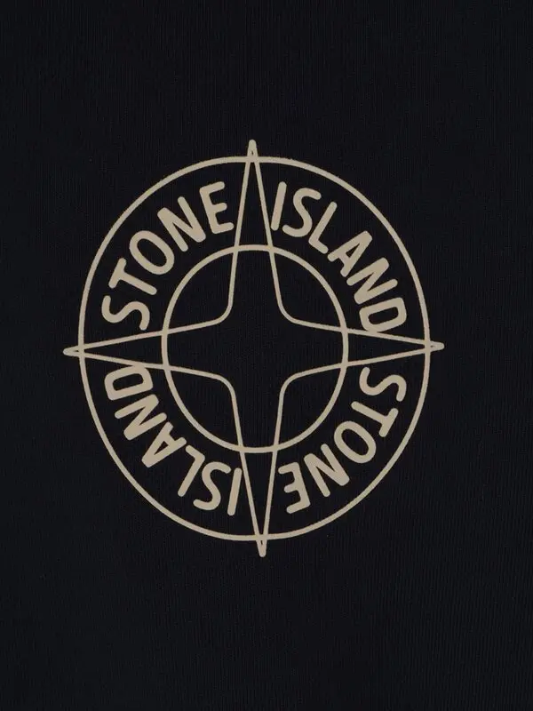 Stone Island Logo Printed Crewneck Sweatshirt