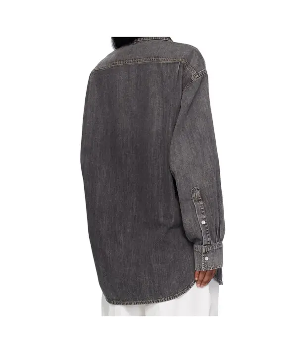 Stella McCartney Long-sleeved Denim Shirt - Black