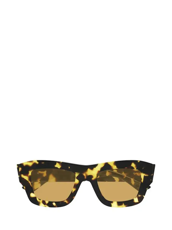 Bottega Veneta Rectangular Frame Sunglasses - Multicolor