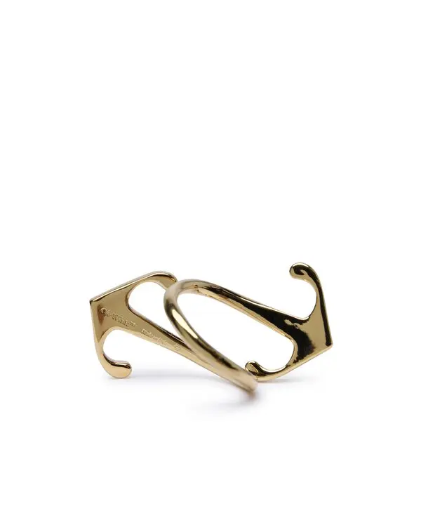 Off-White Mono Arrow Logo Engraved Ring