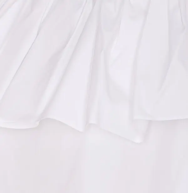 Max Mara Peccati Ruffled Off-shoulder Poplin Top