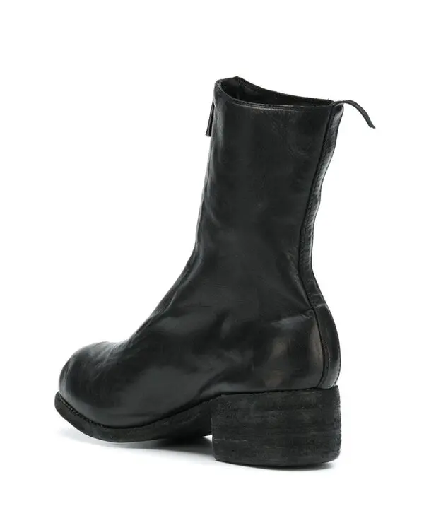 Guidi Zip Detail Boots - Black