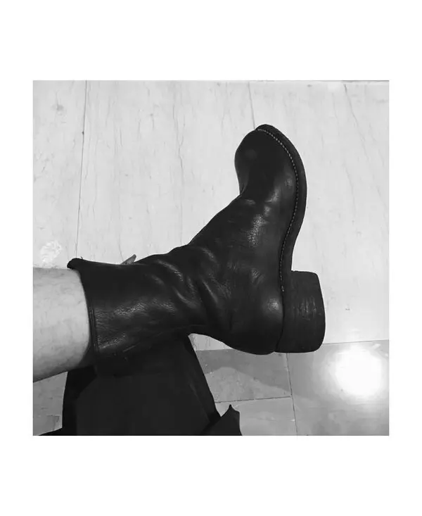 Guidi Zip Detail Boots - Black