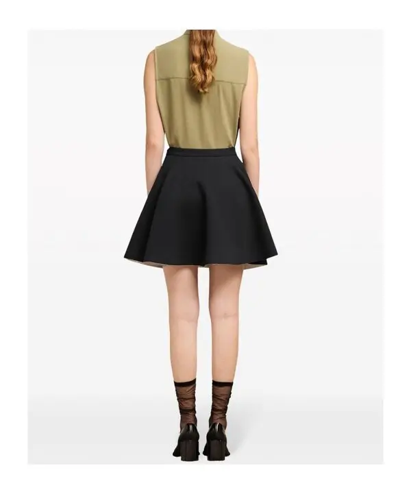 Ami High-waist Pleated Skirt