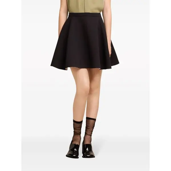 Ami High-waist Pleated Skirt