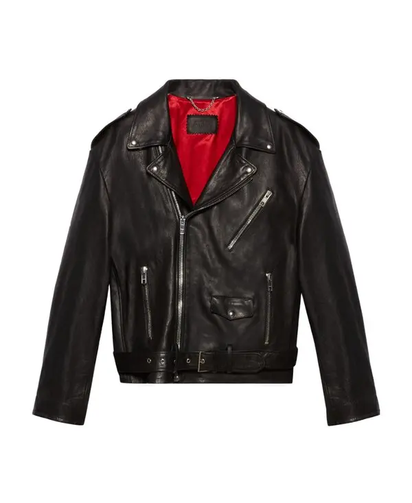 Gucci Leather Biker Jacket