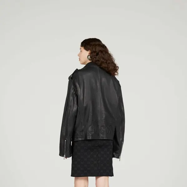 Gucci Leather Biker Jacket