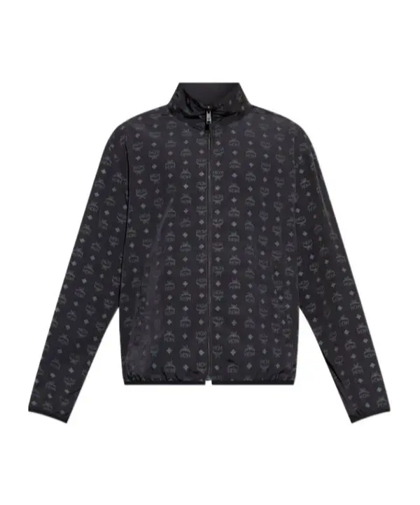 Mcm Logo Motif Zip-up Jacket