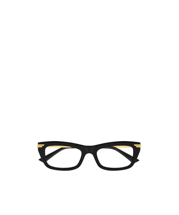 Bottega Veneta Rectangular Eyeglasses - Black