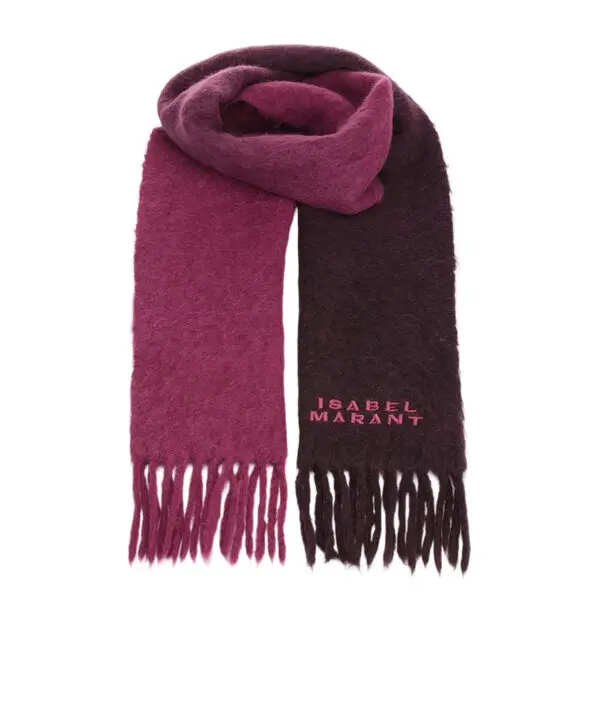 Isabel Marant Étoile Two-tone Fringed Scarf - Red