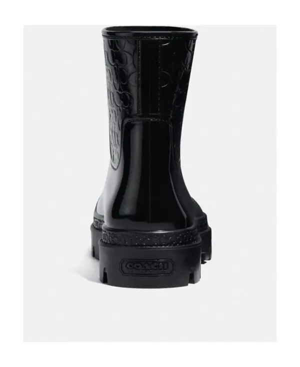 COACH Round Toe Lug Sole Boots