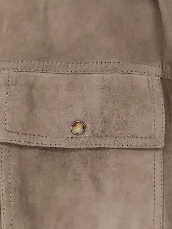Brunello Cucinelli Long Sleeve Shirt With Snap Closure