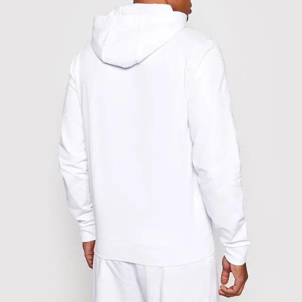 EA7 Logo Hooded Sweater - White