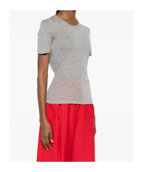 ANINE BING Round Neck Short-sleeve T-shirt - Gray