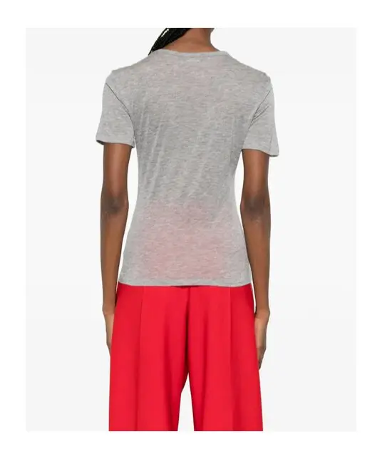 ANINE BING Round Neck Short-sleeve T-shirt - Gray