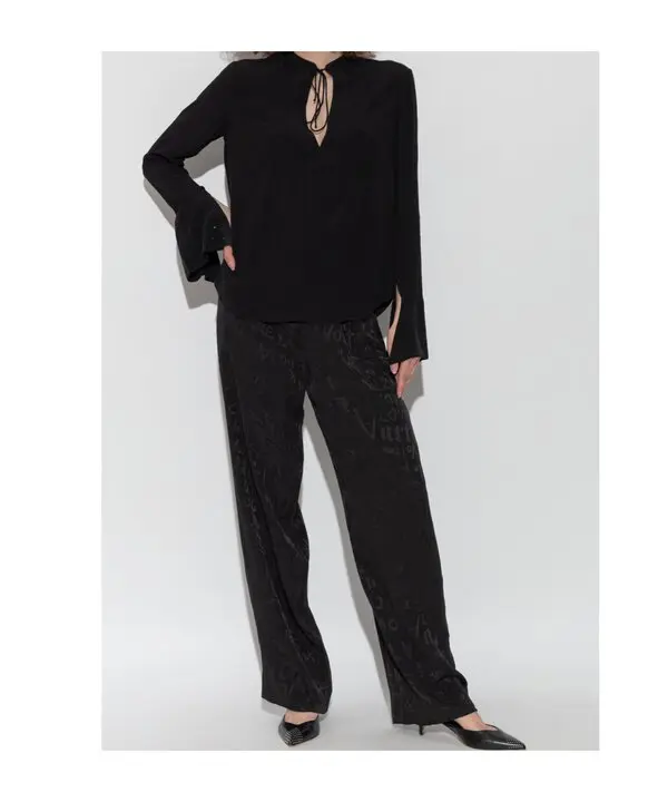 Zadig&Voltaire Taika Blouse With Sequined Horn Sleeves - Black