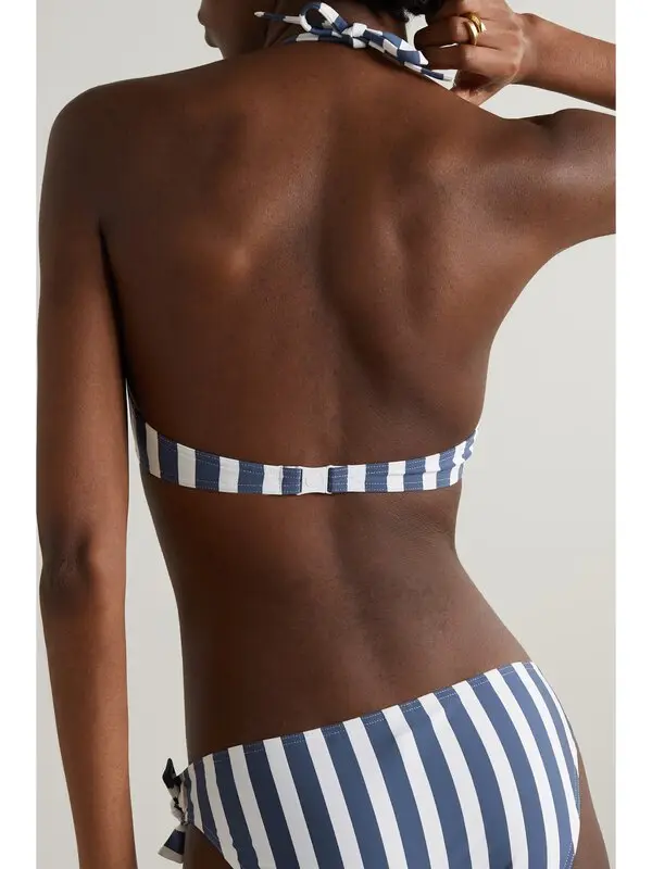 ERES Samba Mucho Striped Triangle Bikini Top - White