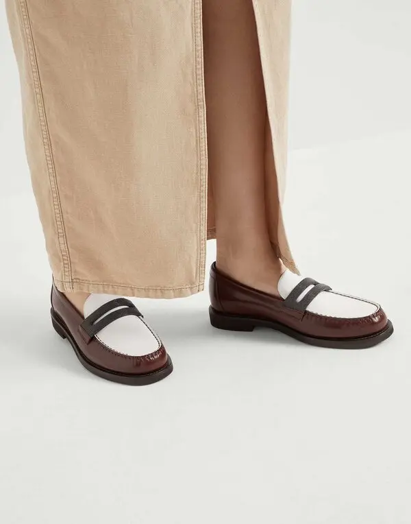 Brunello Cucinelli Round Toe Penny Loafers