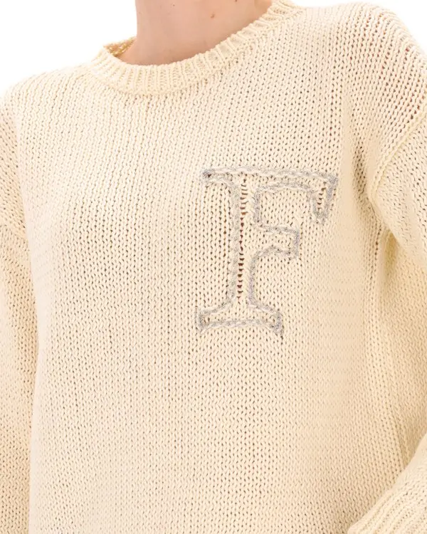 Fabiana Filippi Logo Intarsia Knitted Sweater